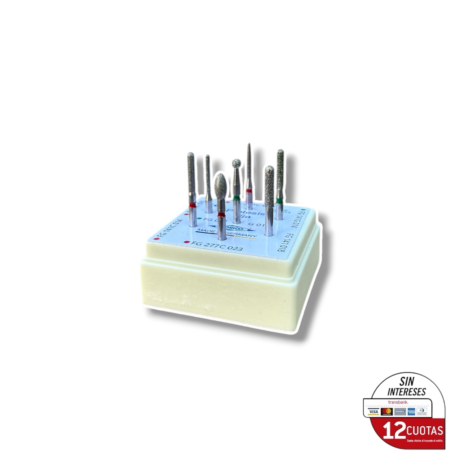 Horico Kit de Protesis Fija 7 Fresas. - Dentica